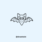 31 Easy Bat Doodle Ideas to Try Right Now - drawtwist.com