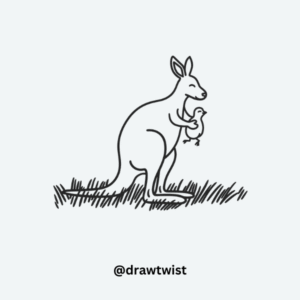 37 Easy Kangaroo Doodle Drawing Ideas - drawtwist.com