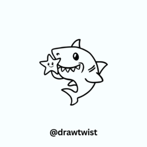 37 Simple Shark Doodles to Draw - drawtwist.com