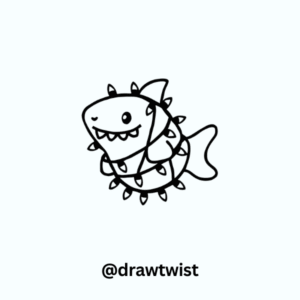 37 Simple Shark Doodles to Draw - drawtwist.com