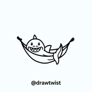 37 Simple Shark Doodles to Draw - drawtwist.com