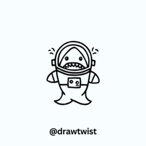 37 Simple Shark Doodles to Draw - drawtwist.com
