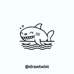 37 Simple Shark Doodles to Draw - drawtwist.com