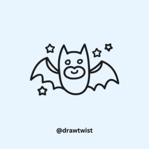 31 Easy Bat Doodle Ideas to Try Right Now - drawtwist.com