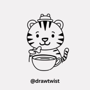 33 Easy Tiger Doodle Ideas - drawtwist.com
