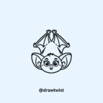 31 Easy Bat Doodle Ideas to Try Right Now - drawtwist.com