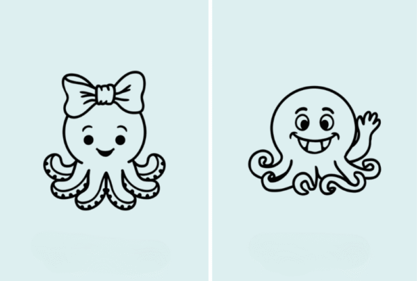 35 Easy Octopus Doodle Ideas to Try - drawtwist.com