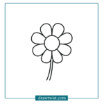 How to Draw a Flower – Easy Drawing - drawtwist.com
