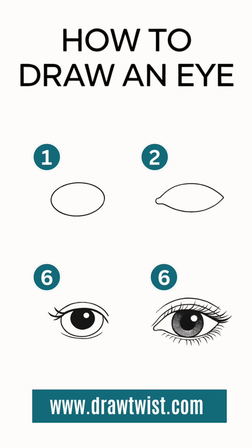 How to Draw an Eye – Easy Step by Step Drawing - drawtwist.com