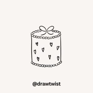 33 Easy Cake Doodle Ideas - drawtwist.com