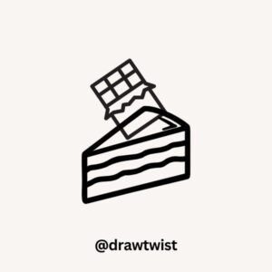 33 Easy Cake Doodle Ideas - drawtwist.com