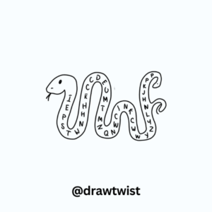32 Super Fun Snake Doodle Ideas - drawtwist.com