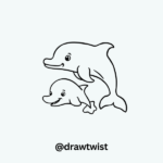 39 Adorable Dolphin Doodle Ideas for Simple Sketching - drawtwist.com