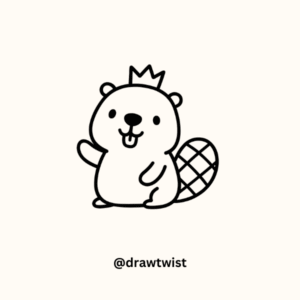 35 Adorable Beaver Doodles Easy to Draw - drawtwist.com