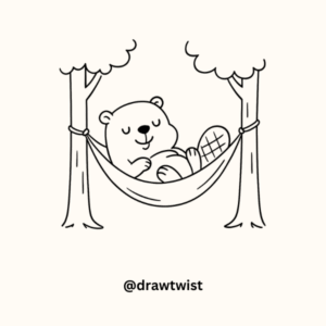 35 Adorable Beaver Doodles Easy to Draw - drawtwist.com