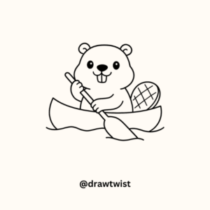 35 Adorable Beaver Doodles Easy to Draw - drawtwist.com