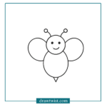 How to Draw a Bee - drawtwist.com