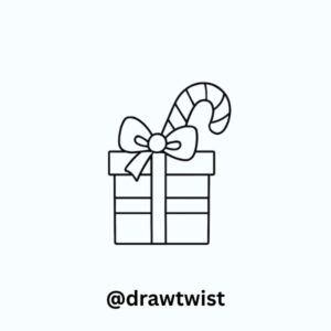 22 Cute Simple Candy Cane Doodles Ideas For Christmas - drawtwist.com