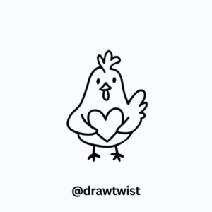 37 Simple Chicken Doodle Ideas to Draw - drawtwist.com