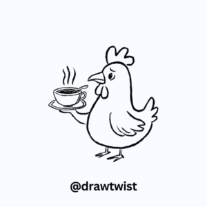 37 Simple Chicken Doodle Ideas to Draw - drawtwist.com