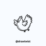 37 Simple Chicken Doodle Ideas to Draw - drawtwist.com