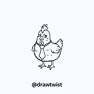 37 Simple Chicken Doodle Ideas to Draw - drawtwist.com