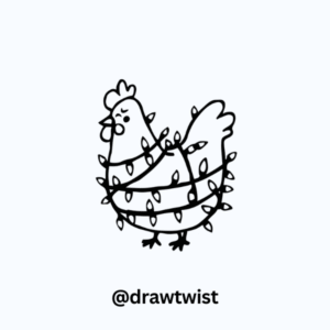 37 Simple Chicken Doodle Ideas to Draw - drawtwist.com