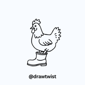 37 Simple Chicken Doodle Ideas to Draw - drawtwist.com