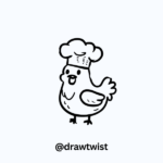 37 Simple Chicken Doodle Ideas to Draw - drawtwist.com