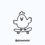 37 Simple Chicken Doodle Ideas to Draw - drawtwist.com
