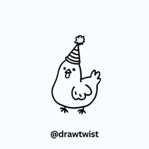 37 Simple Chicken Doodle Ideas to Draw - drawtwist.com