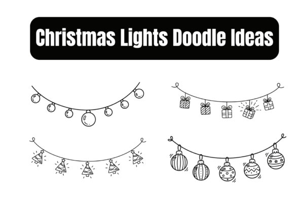How to Draw Christmas Lights (Easy Step-by-Step Guide For Everyone ...