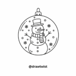 31 Easy Christmas Ornament Doodle Ideas - drawtwist.com