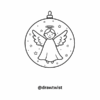 31 Easy Christmas Ornament Doodle Ideas - drawtwist.com