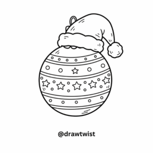 31 Easy Christmas Ornament Doodle Ideas - drawtwist.com