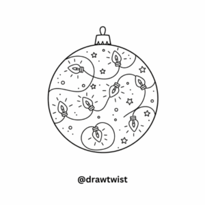 31 Easy Christmas Ornament Doodle Ideas - drawtwist.com