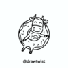 40 Easy and Cute Cow Doodle Ideas - drawtwist.com