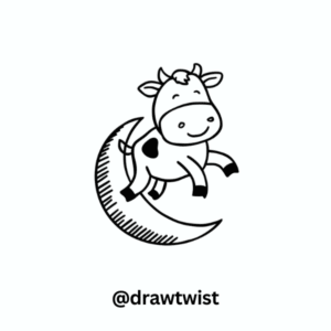 40 Easy and Cute Cow Doodle Ideas - drawtwist.com