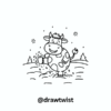 40 Easy and Cute Cow Doodle Ideas - drawtwist.com