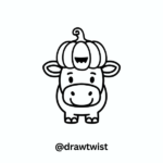 40 Easy and Cute Cow Doodle Ideas - drawtwist.com