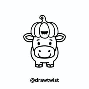 40 Easy and Cute Cow Doodle Ideas - drawtwist.com