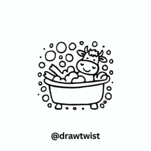 40 Easy and Cute Cow Doodle Ideas - drawtwist.com