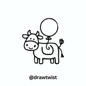 40 Easy and Cute Cow Doodle Ideas - drawtwist.com