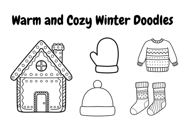 37 Warm and Cozy Winter Doodles to Draw - drawtwist.com