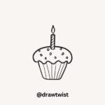 33 Easy Cake Doodle Ideas - drawtwist.com
