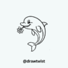 39 Adorable Dolphin Doodle Ideas for Simple Sketching - drawtwist.com