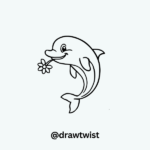 39 Adorable Dolphin Doodle Ideas for Simple Sketching - drawtwist.com