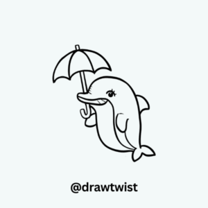 39 Adorable Dolphin Doodle Ideas for Simple Sketching - drawtwist.com