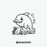 39 Adorable Dolphin Doodle Ideas for Simple Sketching - drawtwist.com