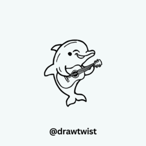 39 Adorable Dolphin Doodle Ideas for Simple Sketching - drawtwist.com